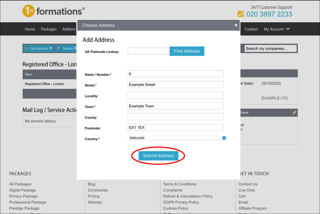How to Change Your Forwarding Address - 1st Formations